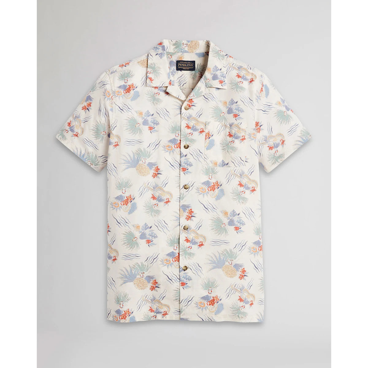 Pendleton Aloha Shirt RA557 - Tropical Cotton Button-Up | Closeout Sale ...