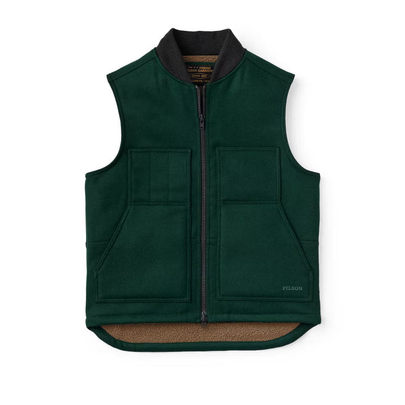 Filson Lined Mackinaw Wool Work Vest 20199228 - Closeout pricing ...