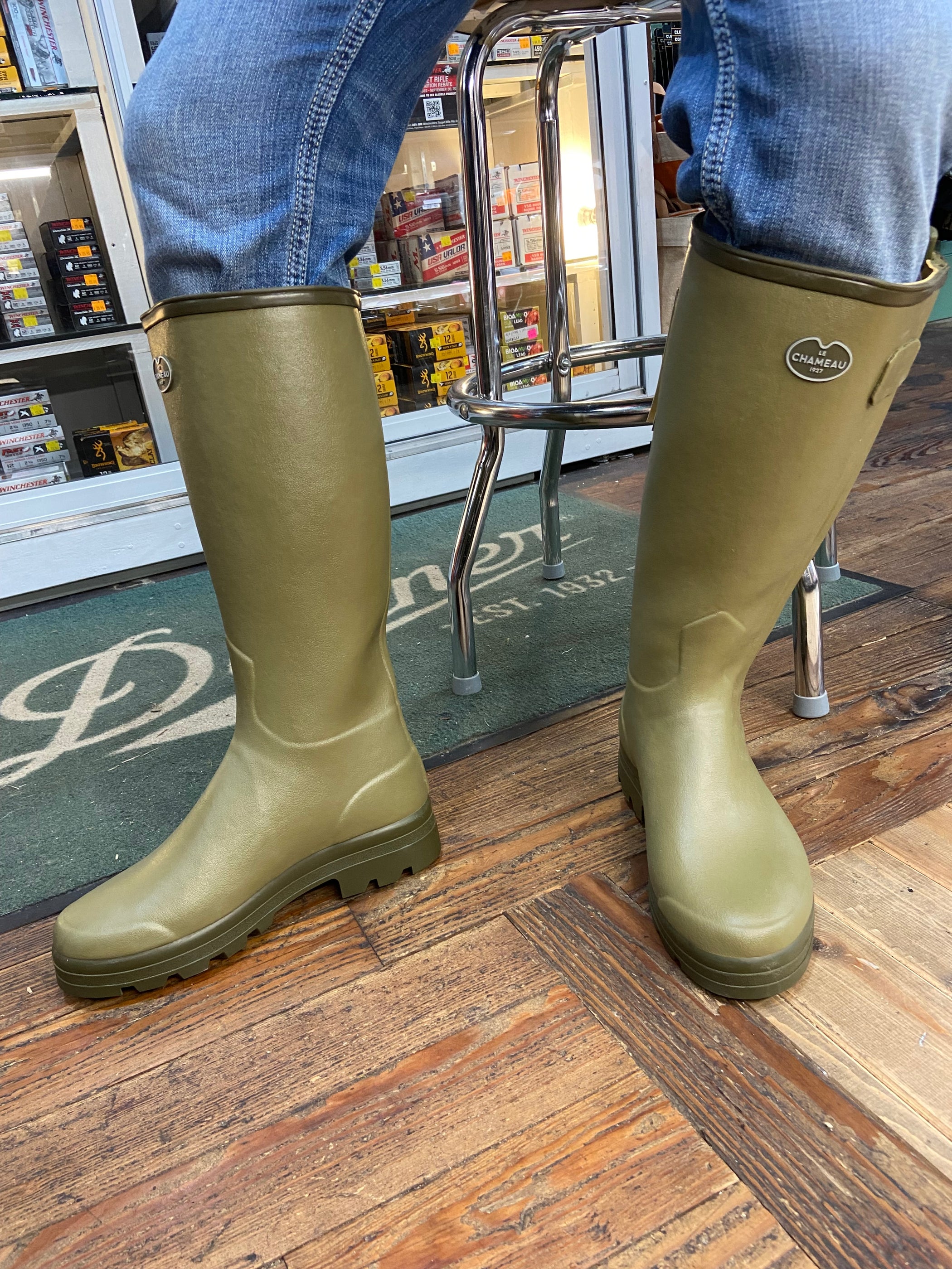 Le Chameau Men's Chasseur Leather Lined Boot — Crane's Country Store