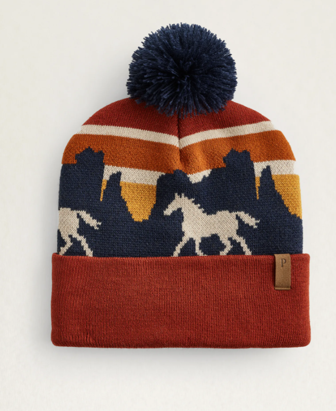 Pendleton Retro Scene Beanie - Classic Pom Winter Hat | Made in USA — Crane's Country Store