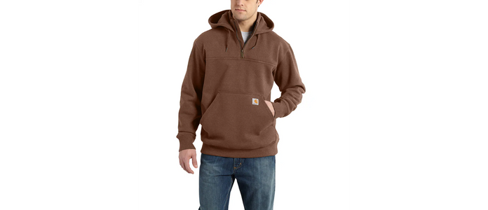 Carhartt Rain Defender Quarter-Zip Hoodie 100617 - Heavyweight Water ...