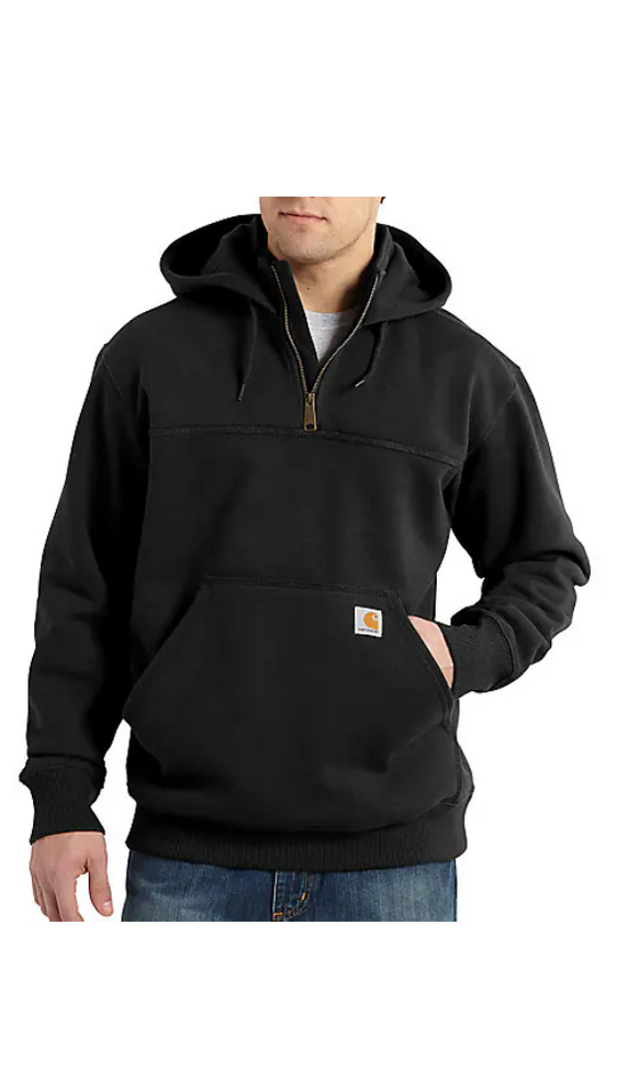 Carhartt Rain Defender Quarter-Zip Hoodie 100617 - Water-Resistant Work ...