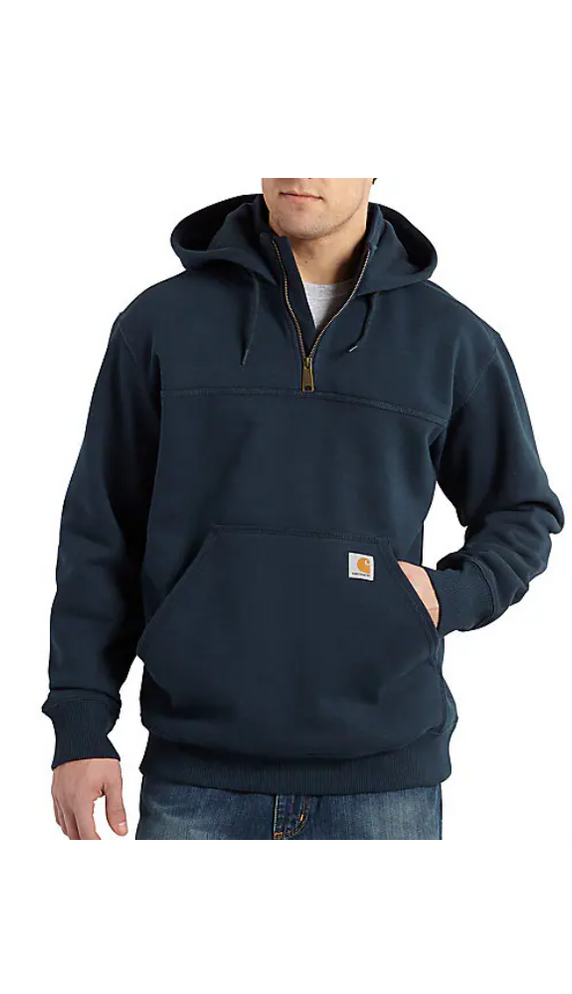 Carhartt Rain Defender Quarter-Zip Hoodie 100617 - Water-Resistant Work ...
